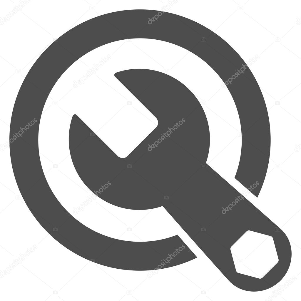 Rounded Wrench Icon — Stock Photo © ahasoft #88135246
