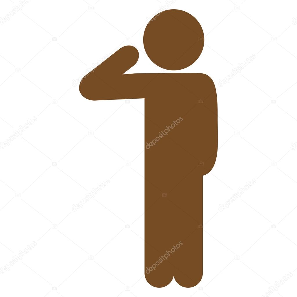 Kid Salute Icon Stock Vector Image by ©ahasoft #88825020
