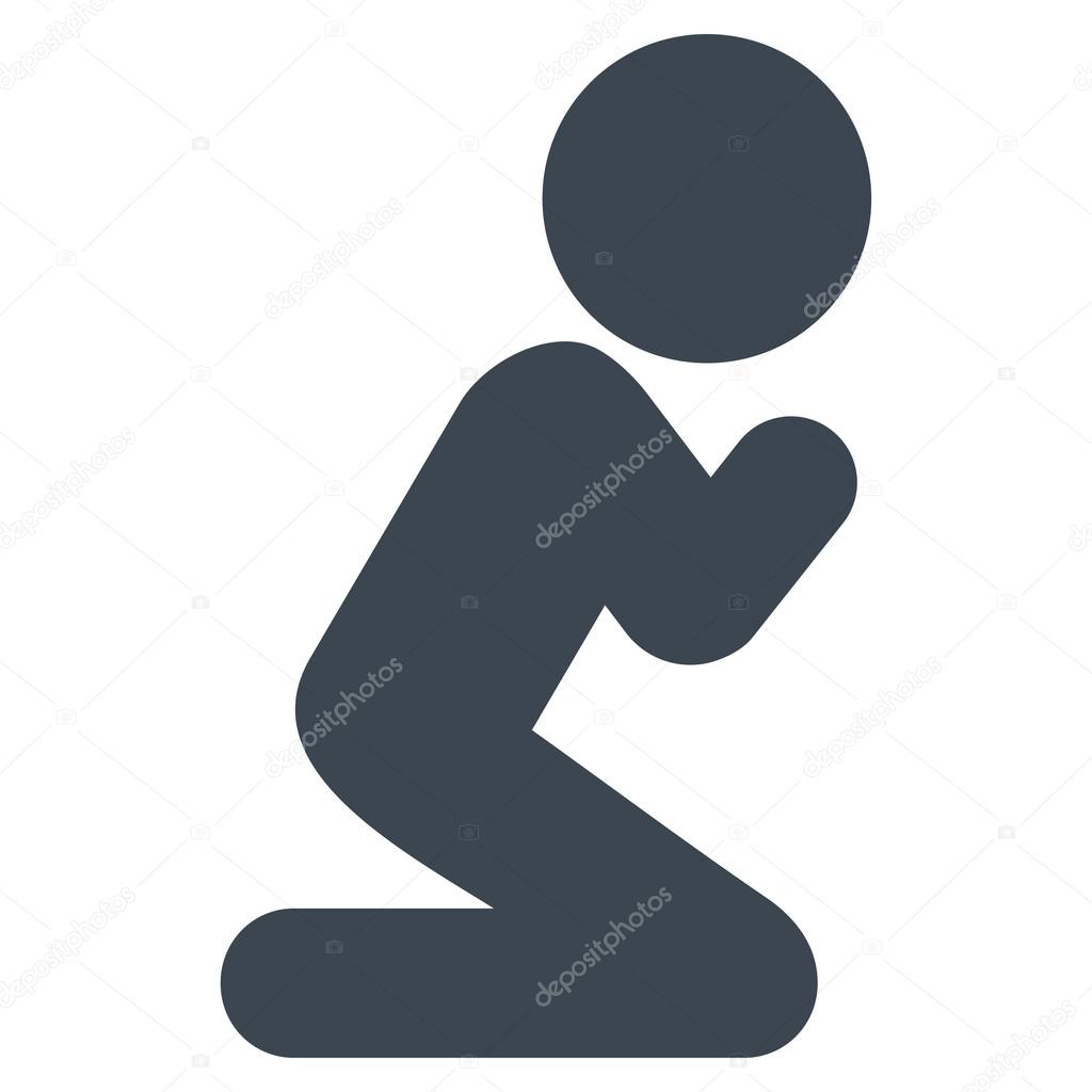 Man Pray Icon ⬇ Vector Image by © ahasoft | Vector Stock 88828332