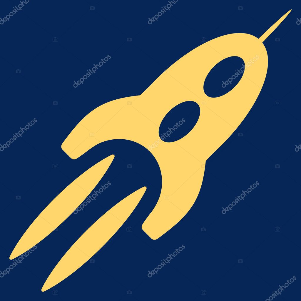 Starship Flat Icon — Stock Photo © ahasoft #89307050