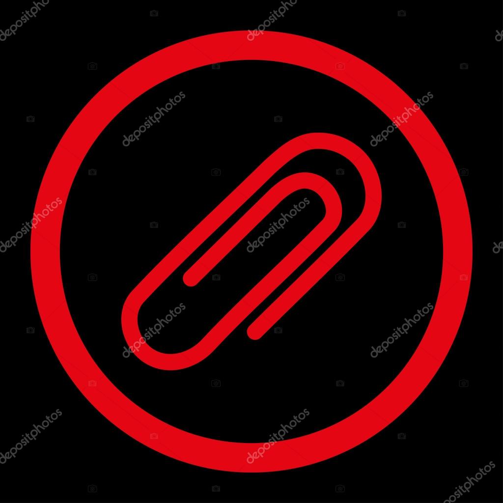 Paperclip Rounded Vector Icon ⬇ Vector Image by © ahasoft | Vector ...