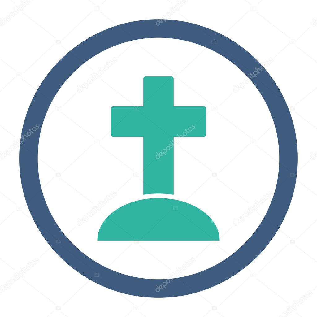 Grave Rounded Raster Icon — Stock Photo © ahasoft #89445000