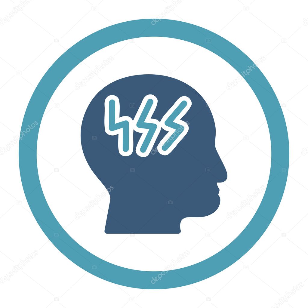 Headache Rounded Raster Icon — Stock Photo © ahasoft #89447180