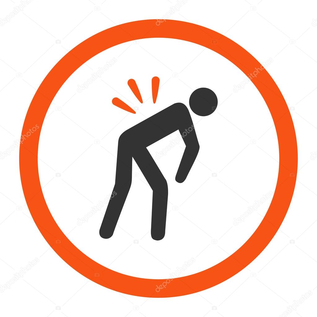 Backache Rounded Vector Icon Stock Vector Image by ©ahasoft #89712744