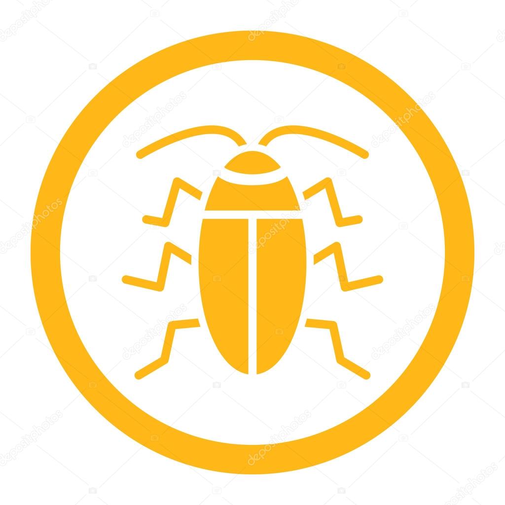 Cockroach Rounded Vector Icon Stock Vector by ©ahasoft 89858830