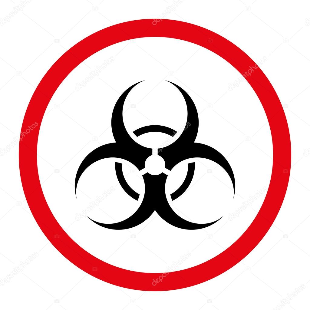 Biohazard Symbol Red