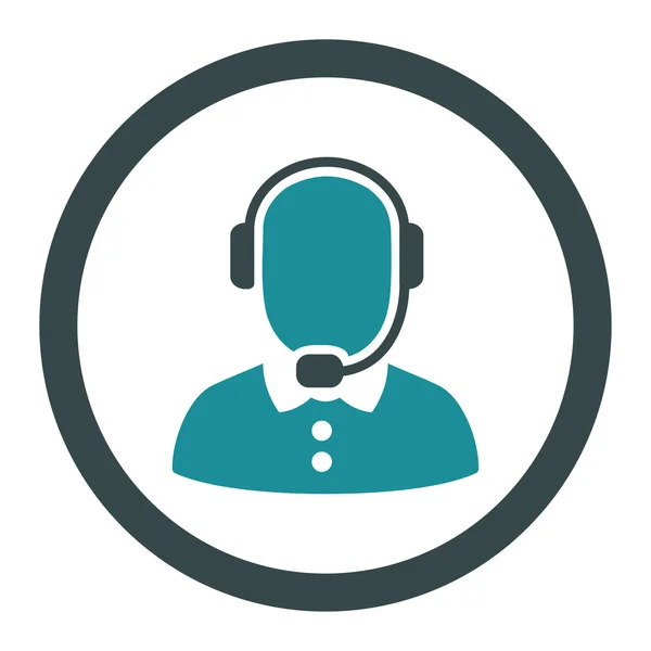 Call Center Operator Rounded Vector Icon ⬇ Vector Image by © ahasoft ...