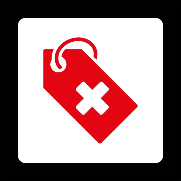 Hospital Tag Flat Button Stock Vector Image by ©ahasoft #92370182