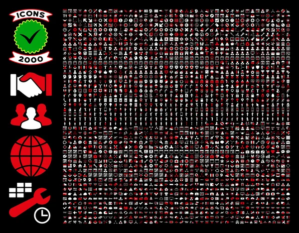 Collection Of 2000 Flat Vector Icons Stock Vector Image by ©ahasoft ...