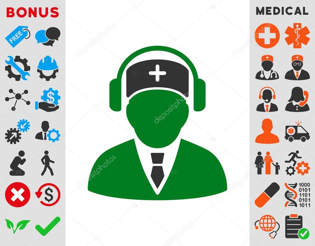 Medical Call Center Icon Stock Vector by ©ahasoft 93130740