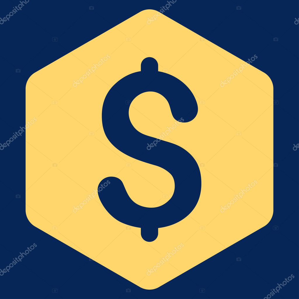 Dollar Hexagon Icon — Stock Photo © ahasoft #93451232