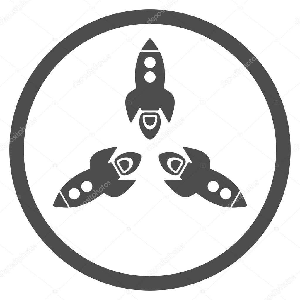 Rockets Rounded Icon — Stock Photo © ahasoft #95000104