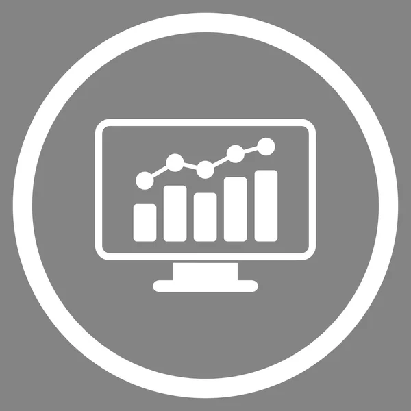 Monitoring Flat Icon ⬇ Vector Image by © ahasoft | Vector Stock 96175696