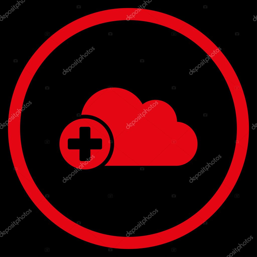 Plus Cloud Circled Icon — Stock Photo © ahasoft #97102098