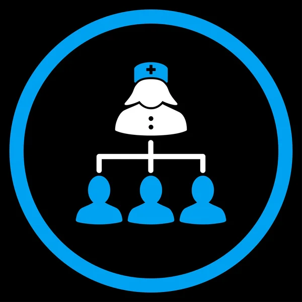 Nurse Clients Connections Circled Icon — Stock Vector © ahasoft #97113422