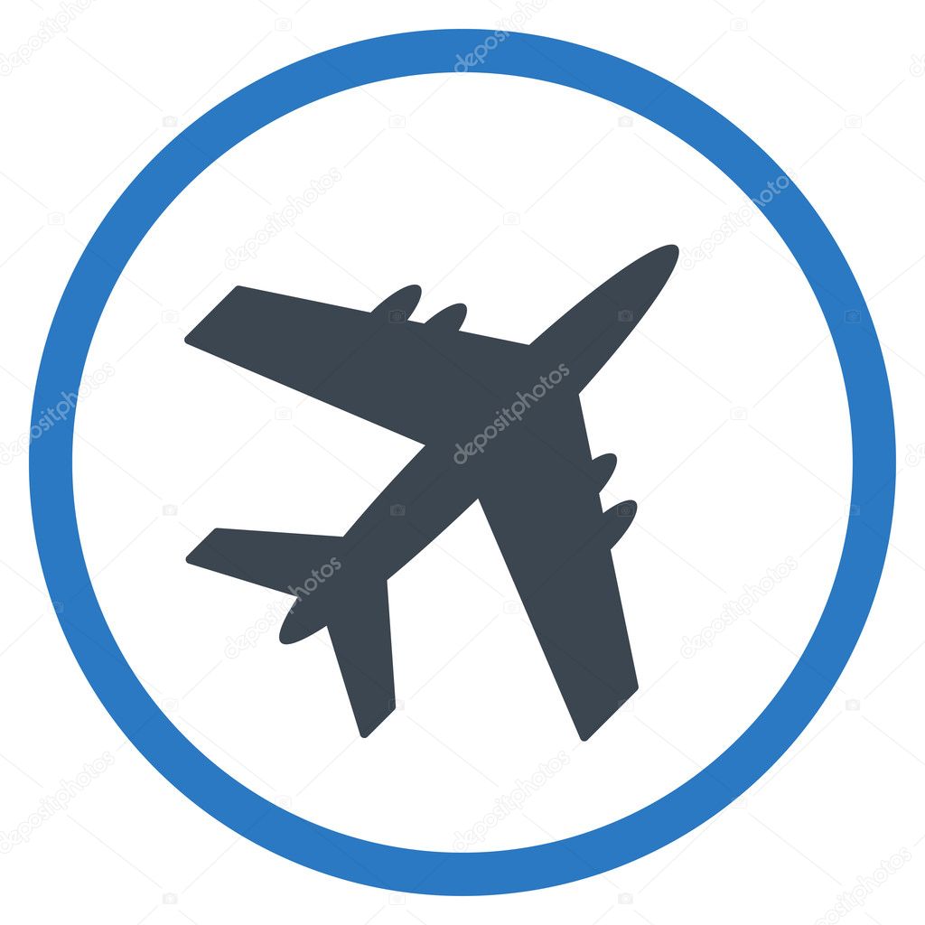Plane Rounded Icon — Stock Photo © ahasoft #97114332