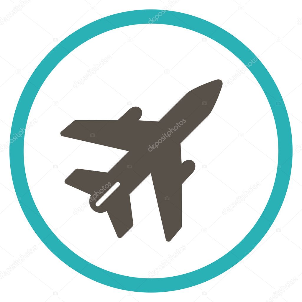 Airplane Circled Icon — Stock Photo © ahasoft #97115398