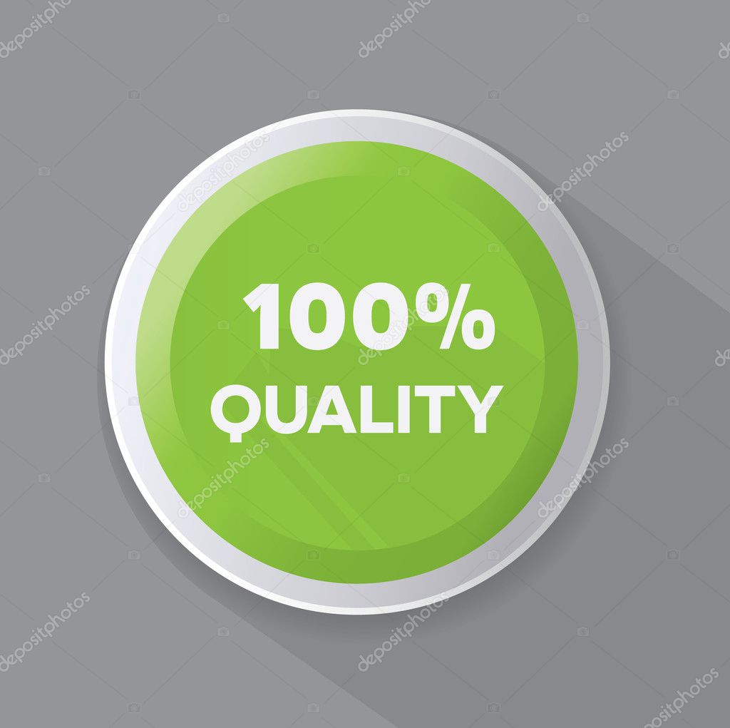100% quality button. Stock Vector Image by ©Darya_Geraskevich #104551320
