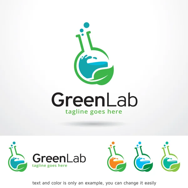 Green Lab Logo Template Design Vector Stock Vector Image by ...