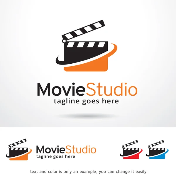 Movie Studio Logo Template Design Vector — Stock Vector © gunaonedesign ...