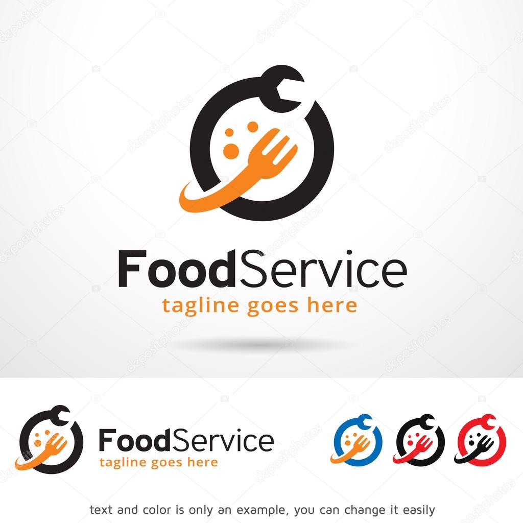Food Service Logo Template Design Vector — Stock Vector © gunaonedesign ...