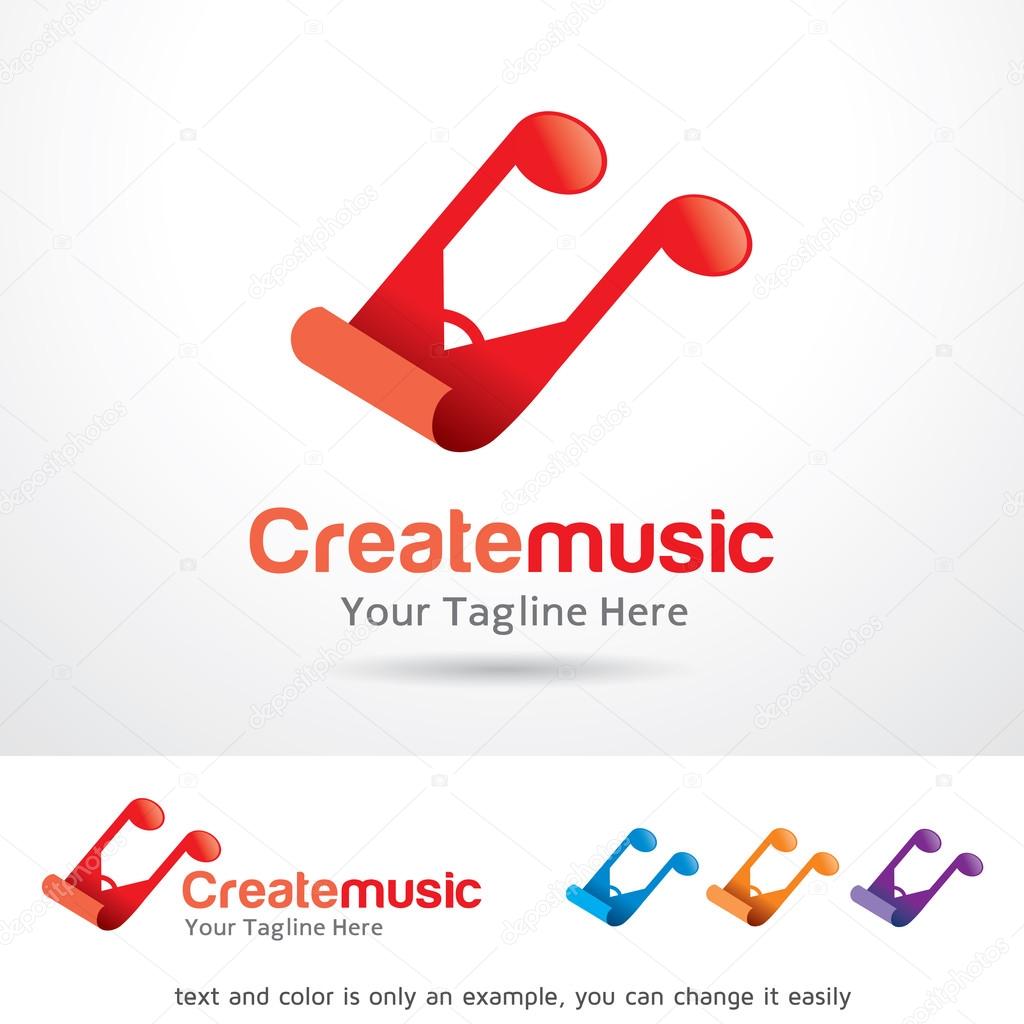 Create Music Logo Template Design Vector — Stock Vector © gunaonedesign ...