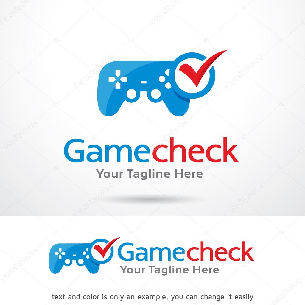 Game Check Logo Template Design Vector Stock Vector Image by ...