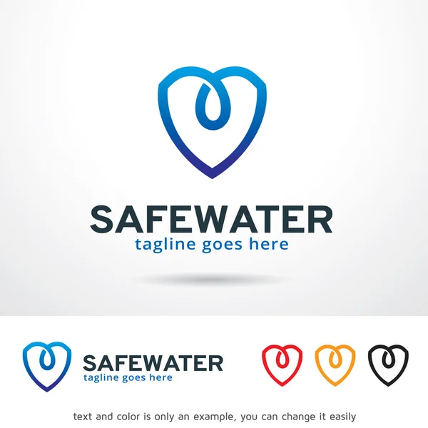 Protect Water Logo Template Design Vector — Stock Vector ...
