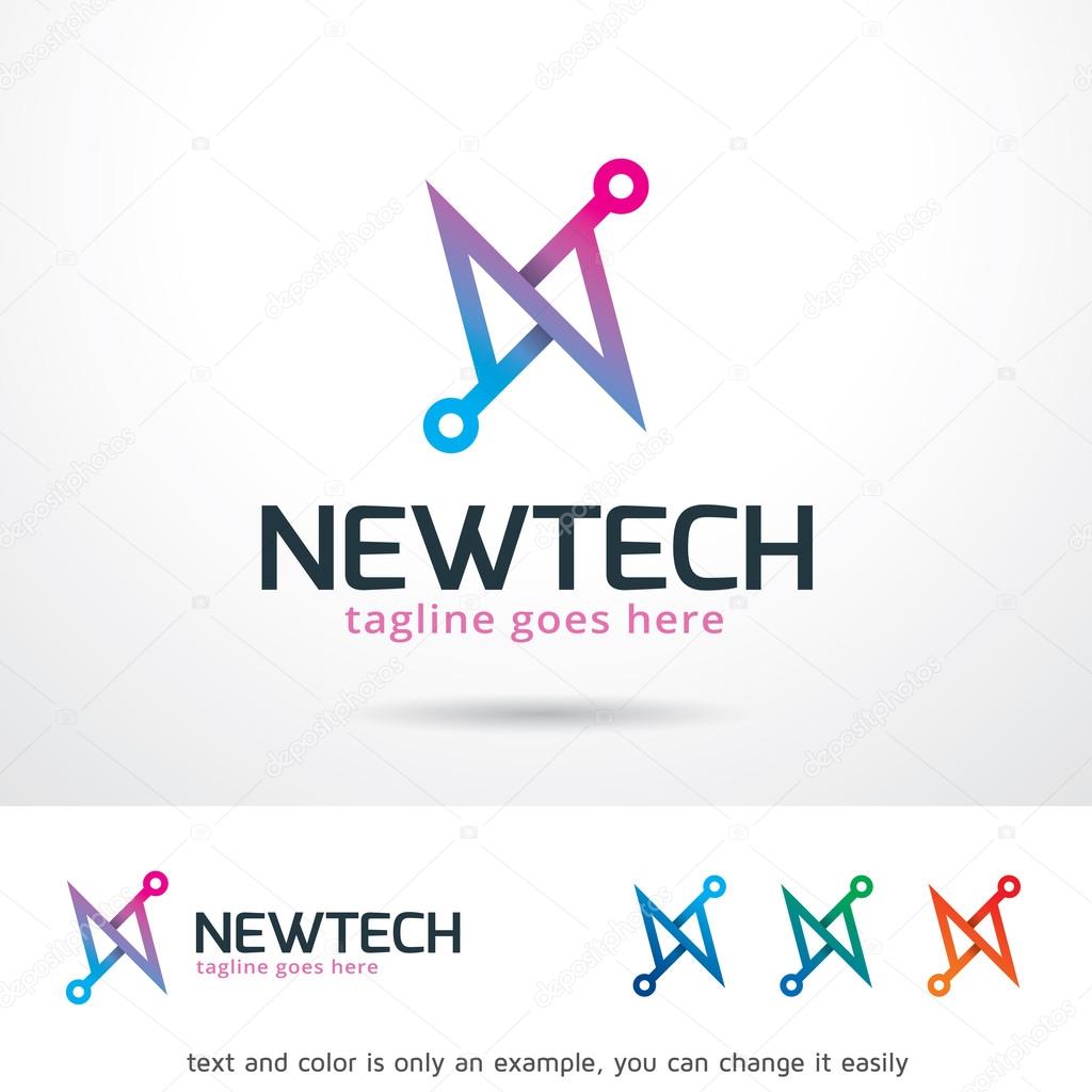 New Tech Logo Template Design Vector Stock Vector Image by ...