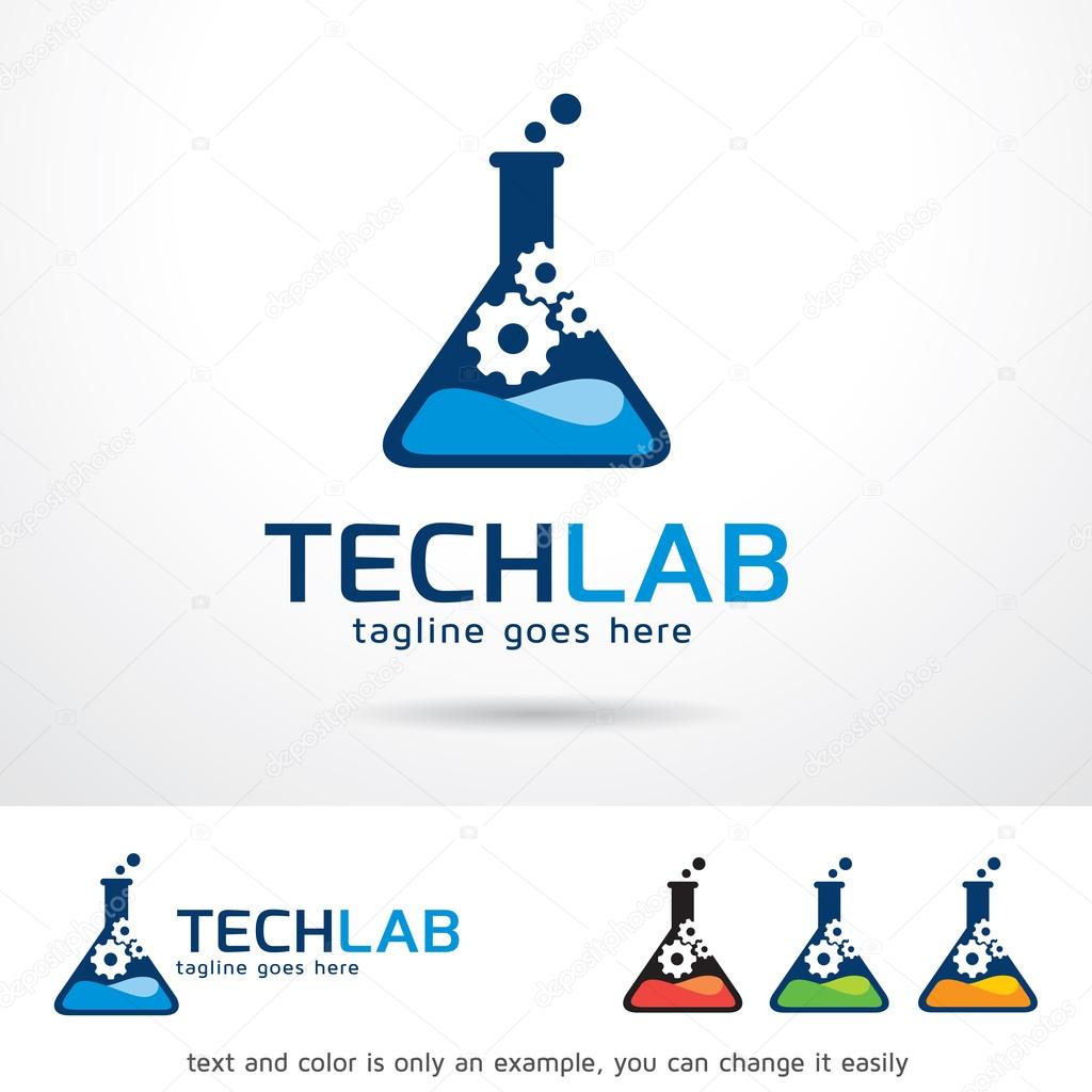 Tech Lab Logo Template Design Vector Stock Vector Image by ...