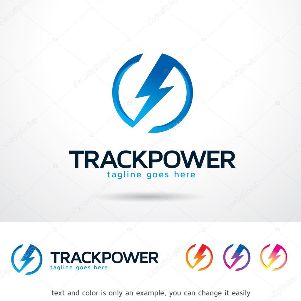 Track Power Logo Template Design Vector Stock Vector Image by ...