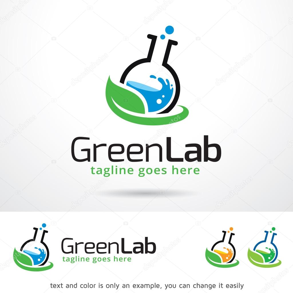 Green Lab Logo Template Design Vector Stock Vector Image by ...