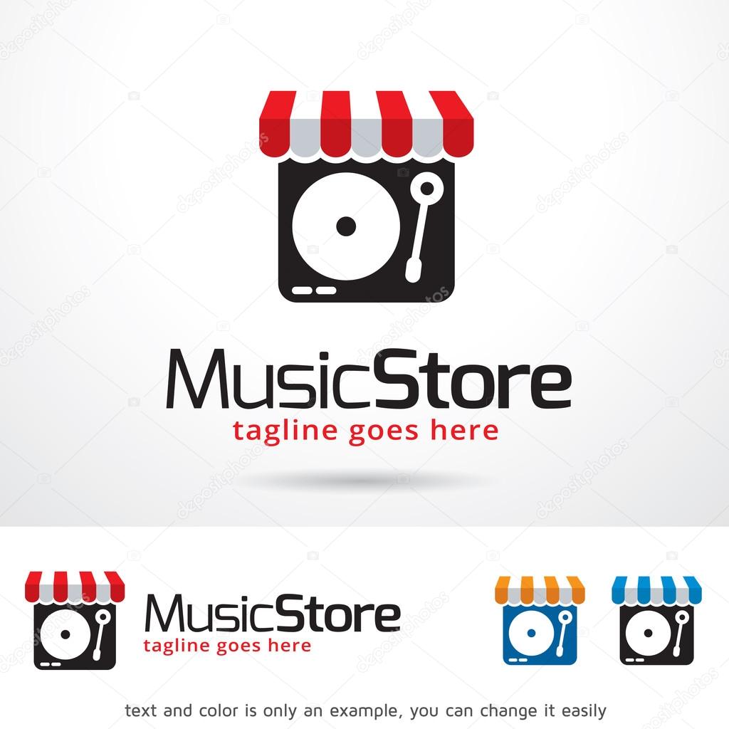 Music Store Logo Template Design Vector Stock Vector by ©gunaonedesign ...