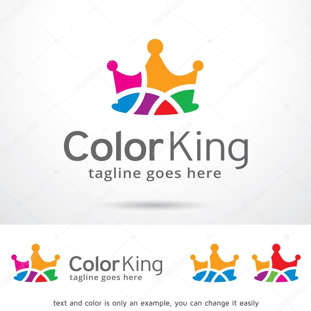 Color King Logo Template Design Vector — Stock Vector © gunaonedesign ...
