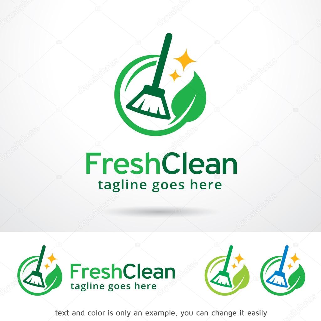 Fresh Clean Logo Template Design Vector Stock Vector Image by ...