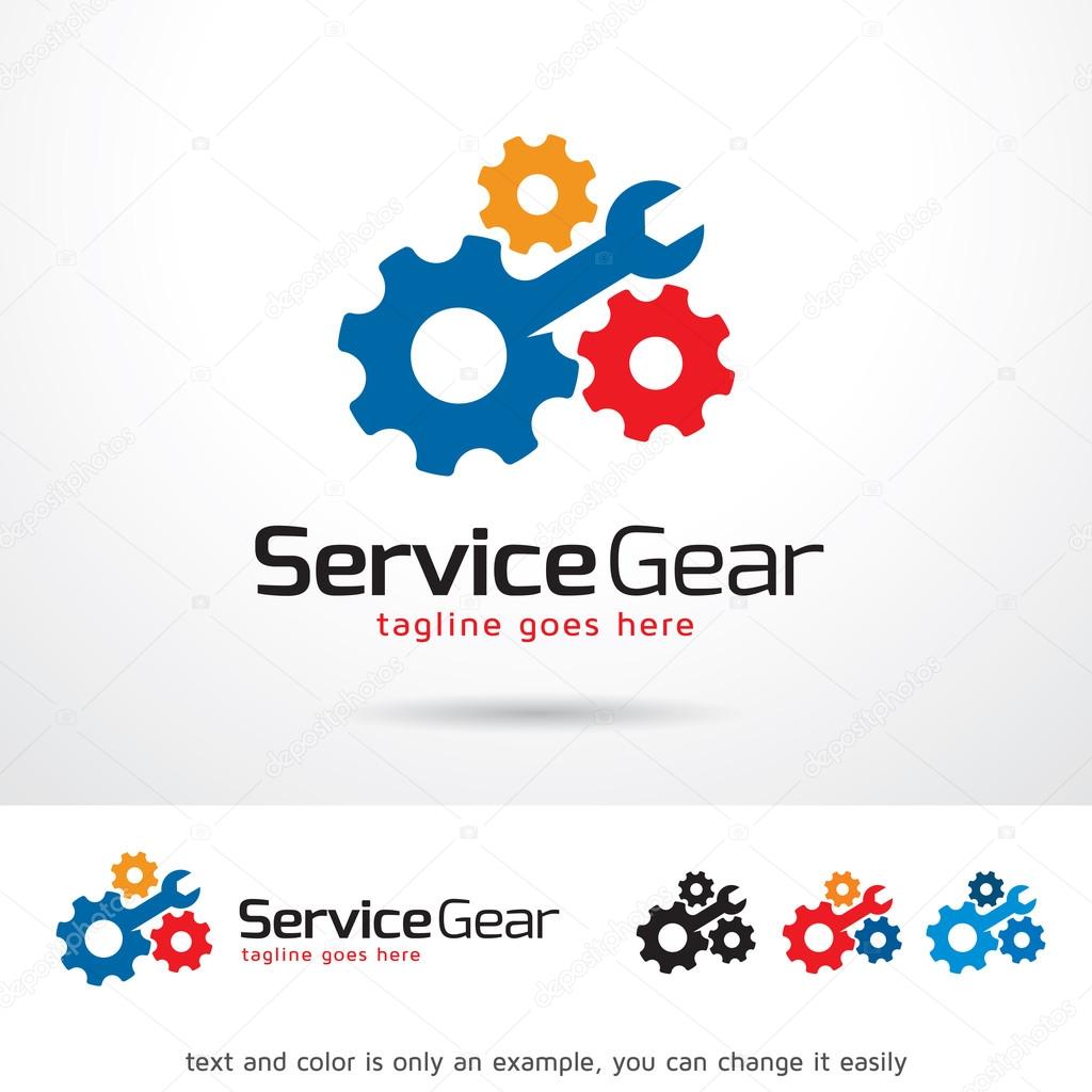 Service Gear Logo Template Design Vector Stock Vector Image by ...