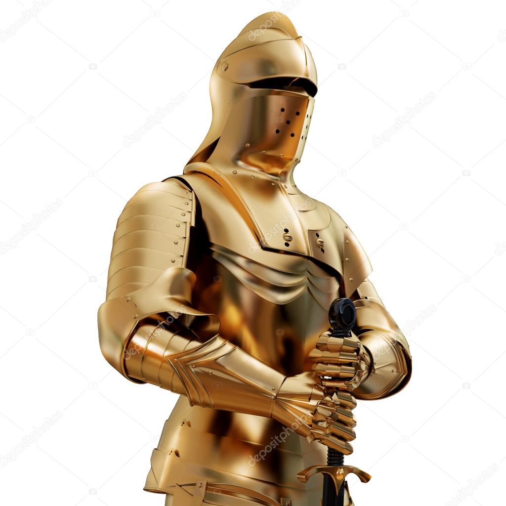Illustration of a Golden armor — Stock Photo © vasssaa #78307290