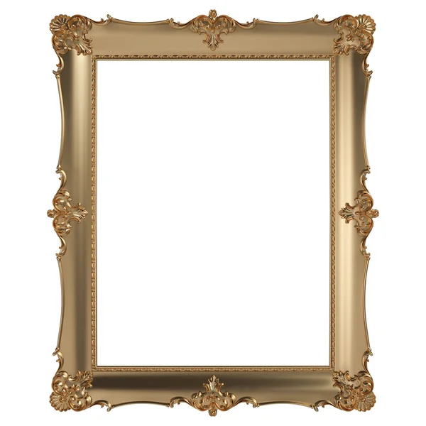 Gold frame. Isolated over black background Stock Photo by ©vasssaa 90956582