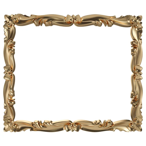 Gold frame. Isolated over black background Stock Photo by ©vasssaa 90956582