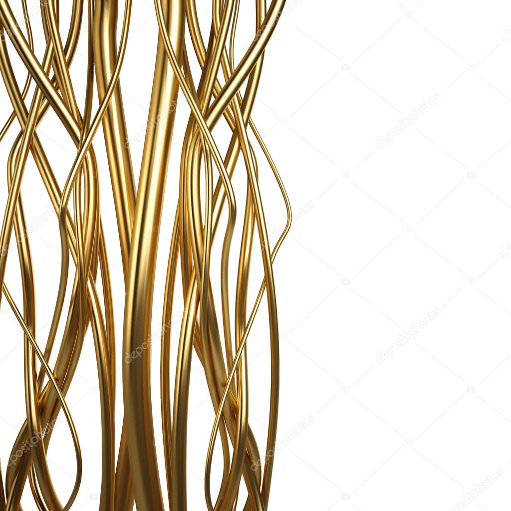 Gold abstract background Stock Photo by ©vasssaa 92980664