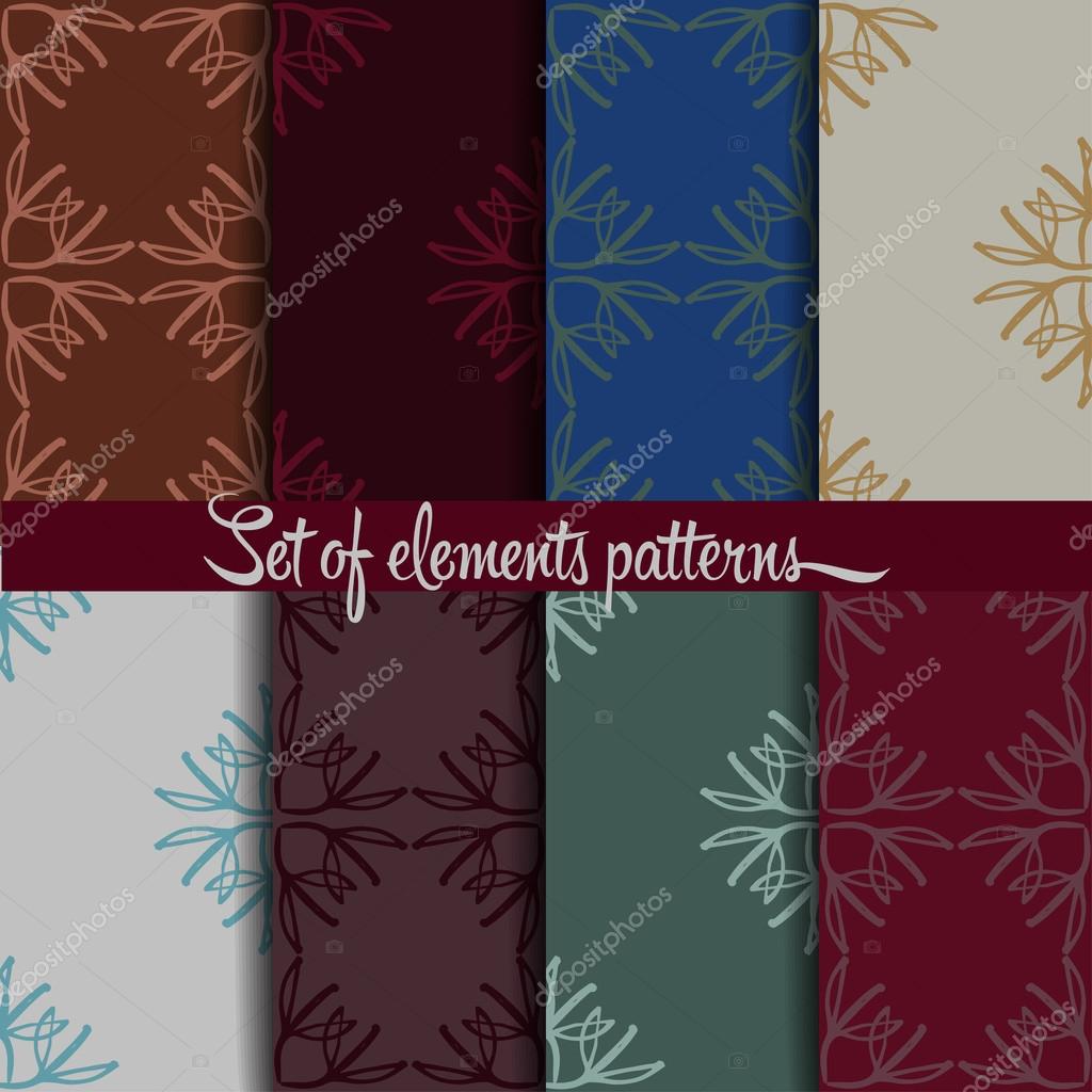 Elements pattern — Stock Vector © nadyabadya #78981496