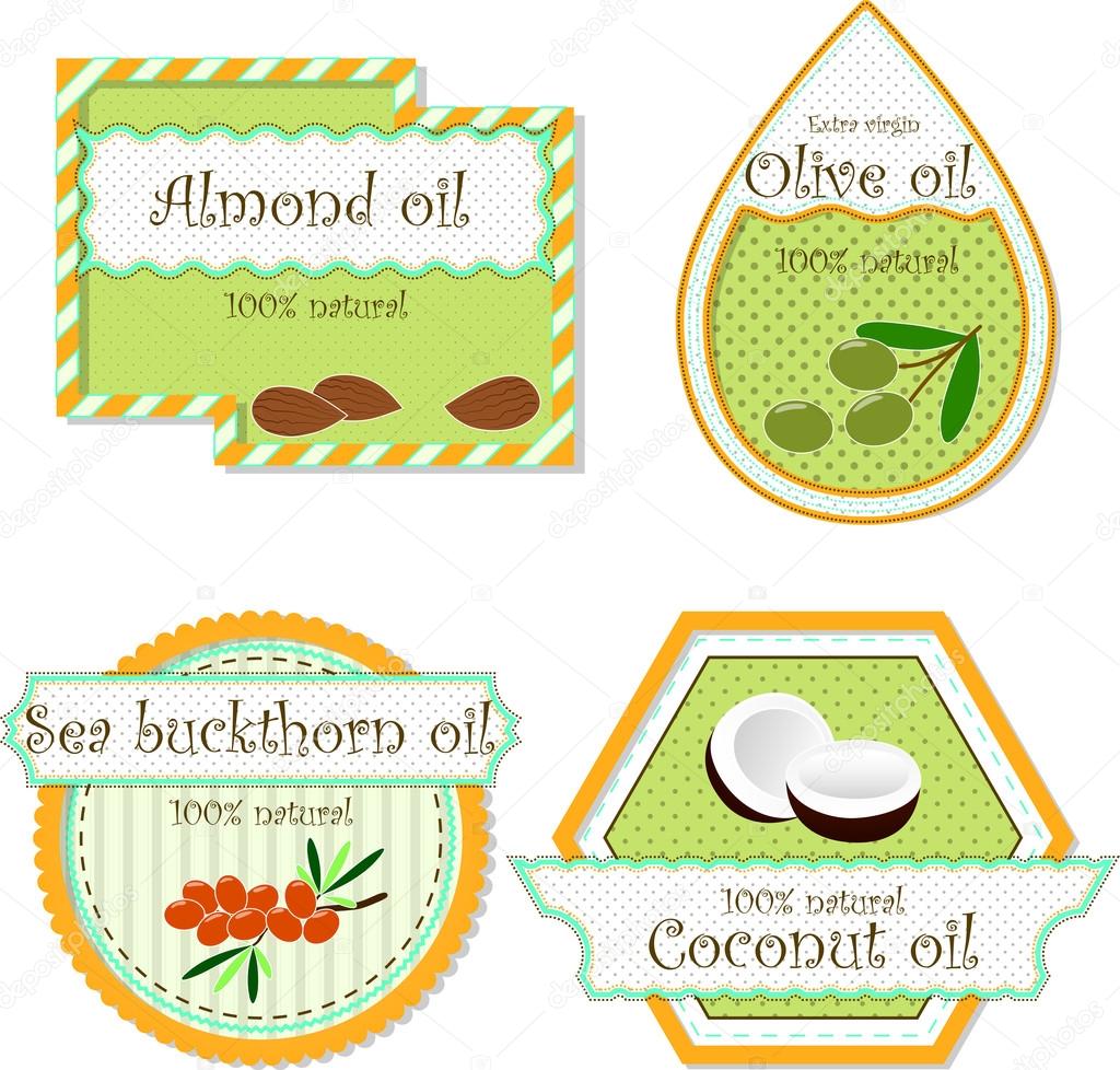 Labels for oil Stock Vector Image by ©Cocodjambo #77519632