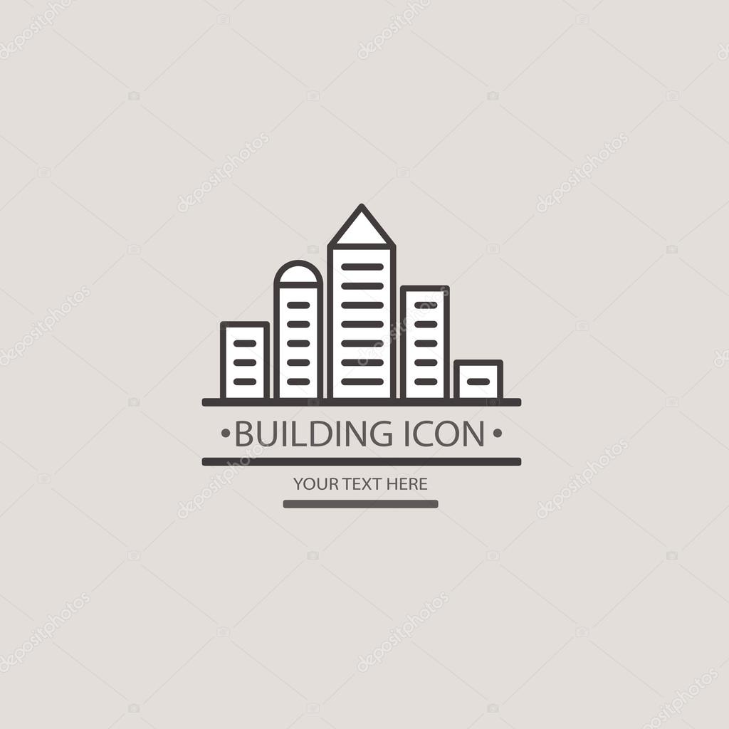 Buildings vector icon for your design. Construction of a city bl Stock ...