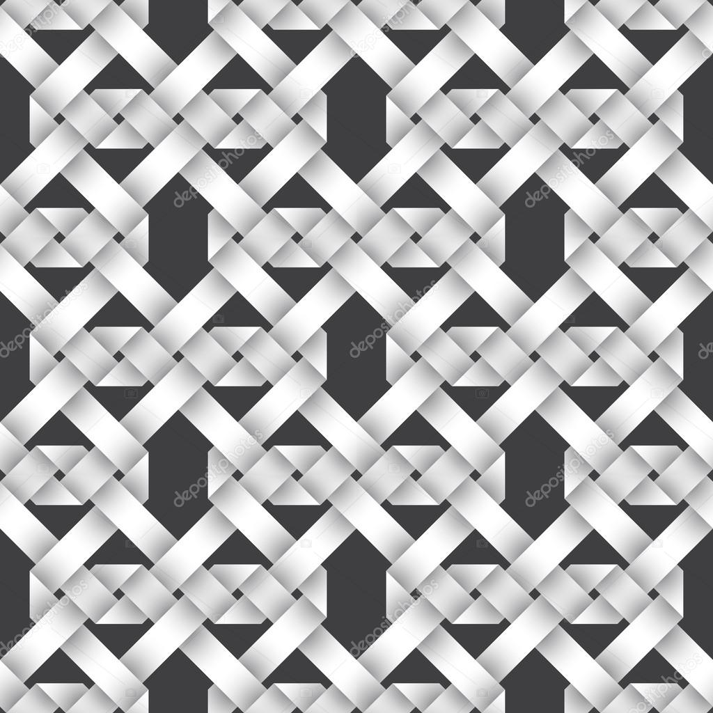 Seamless pattern of intertwined ribbons ⬇ Vector Image by ...