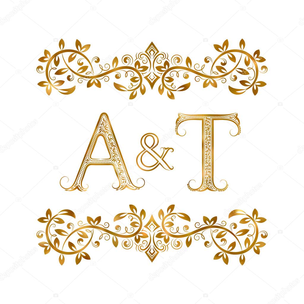 A&T vintage initials logo symbol. Stock Vector Image by ©vectordivider ...