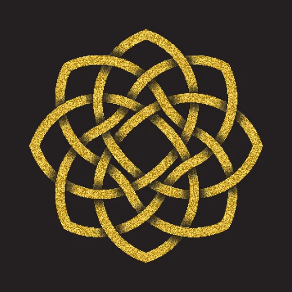 Golden glittering octagonal symbol Stock Vector by ©vectordivider 98054180