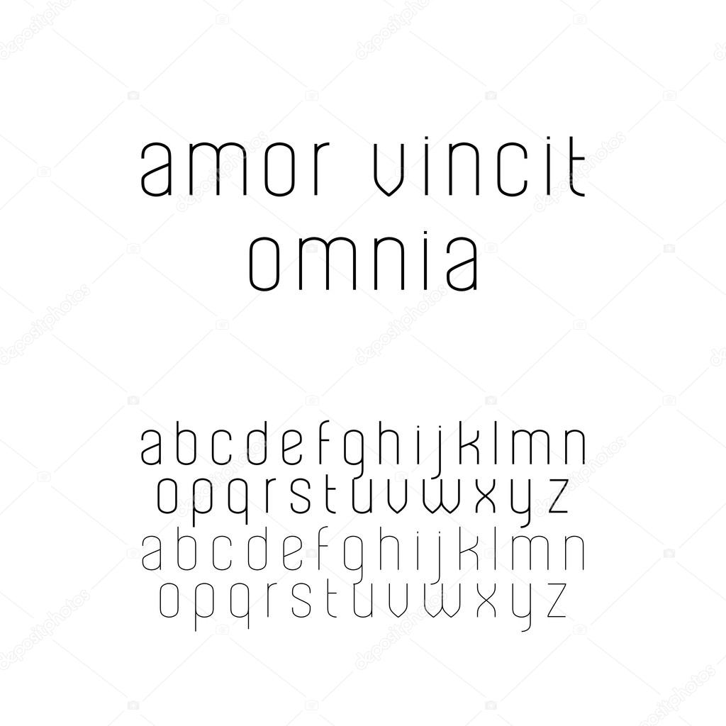 Beautiful sans serif font in lowercase Stock Vector Image by ...