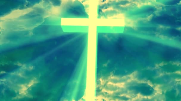 Worship Religious God Rays 2 Loopable Background — Stock Video ...