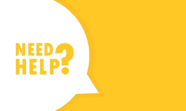 Need Help Origami Style Speech Bubble Banner Poster Text Need Stock ...