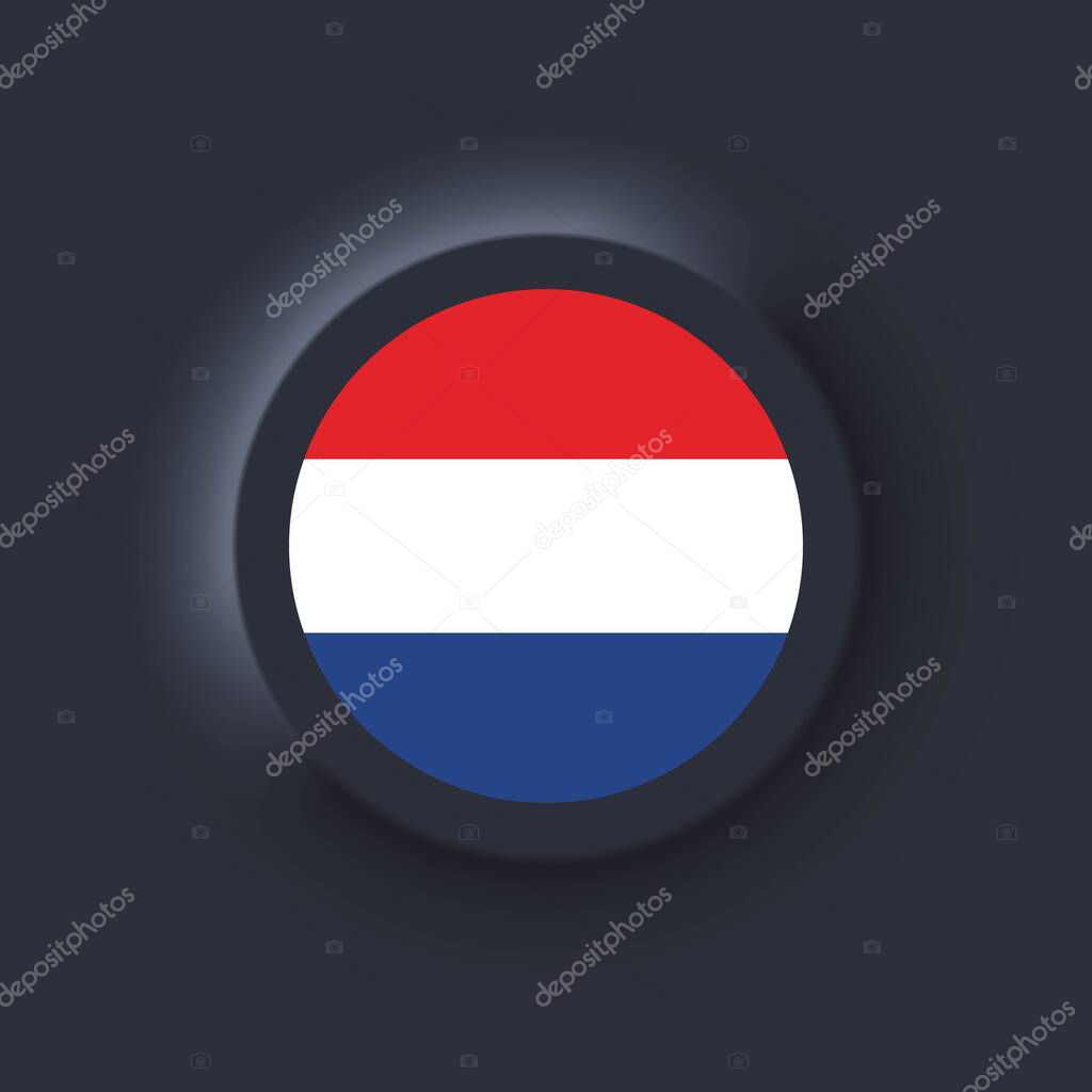 Bandera de Holanda. Bandera Nacional de Holanda. Ilustración vectorial ...